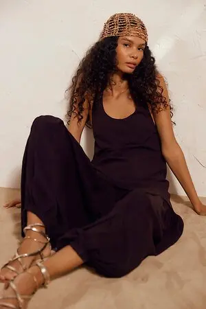 Free People Bretten One-piece Jumpsuit - Bitter Bark