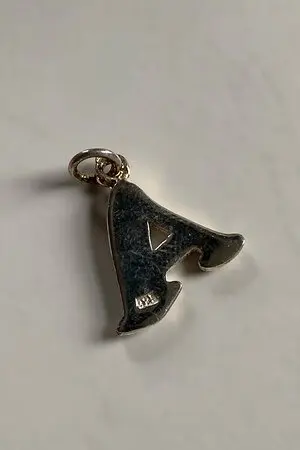 SHARPLILTEETH Vintage Sterling Letter A Charm