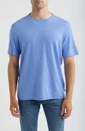 Tommy Bahama Sand Wave Slub Cotton Blend T-shirt - Grape Pools