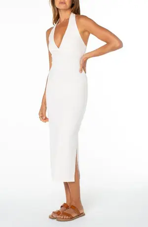 Roxy Stretch Cotton Midi Dress - Dew