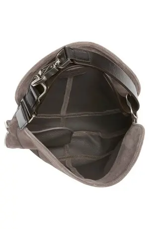 LEMAIRE Quiver Clip Suede Hobo Bag
