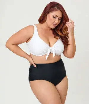 Unique Vintage High-waist Louise Bikini Bottom