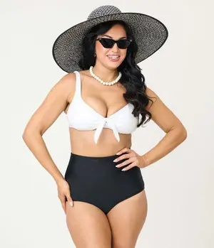 Unique Vintage High-waisted Louise Bikini Bottom