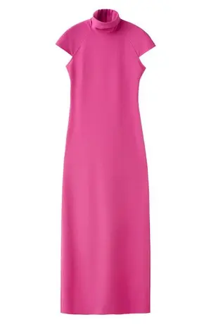Mango Cap-sleeve Open-back Dress