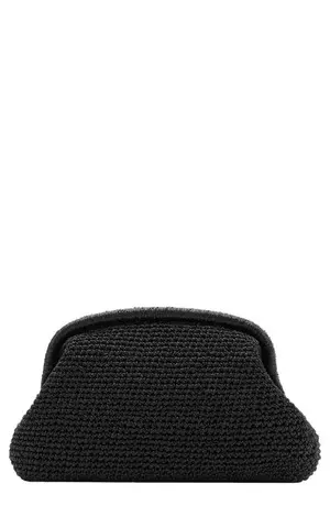 Mango Metallic Frame Clutch