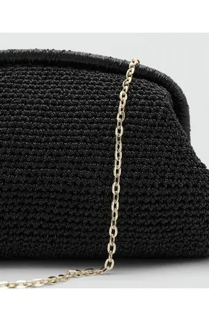 Mango Metallic Frame Clutch