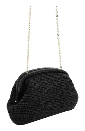 Mango Metallic Frame Clutch