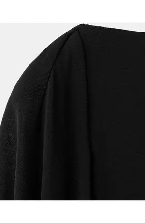 Mango Asymmetric Cape Dress