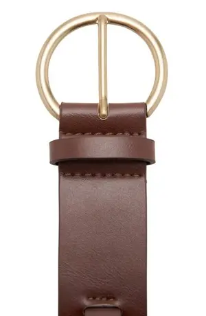 Mango Faux Leather Chain Belt