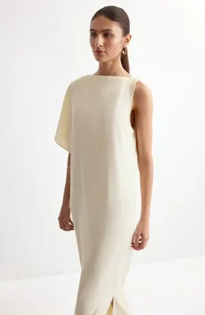 Mango Asymmetric Column Dress