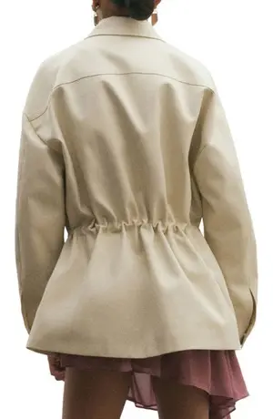 Mango Oversized Cotton Jacket