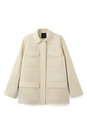 Mango Oversized Cotton Jacket