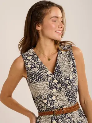 BRAKEBURN Iro V-neck Printed Dress