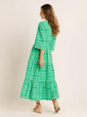 BRAKEBURN Clarisa Embroidered Maxi Dress