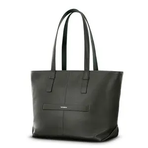 SAMSONITE Leather Tote With Laptop Sleeve - Olive
