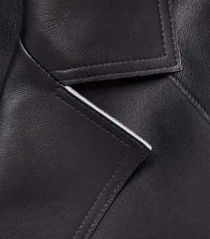 Vince Bonded Leather Coat
