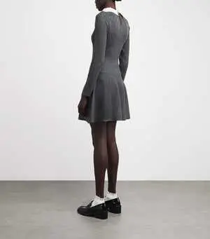 Maje Embellished Collar Knit Mini Dress