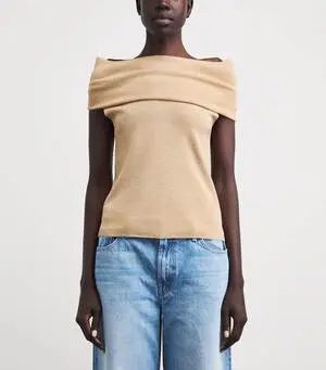 Almada Label Wool-silk Poppy Top