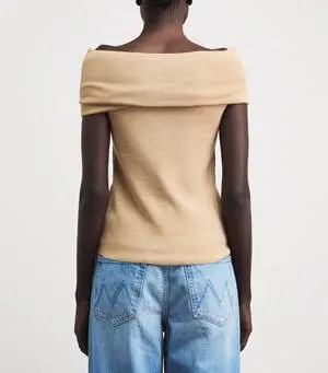 Almada Label Wool-silk Poppy Top