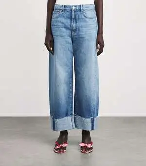 MOTHER The Half-pipe Ankle-cuff Jeans - Blue