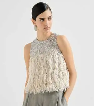 Brunello Cucinelli Fil Coupé Top