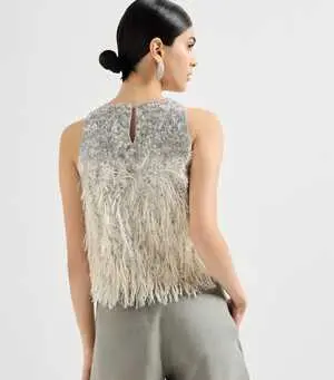 Brunello Cucinelli Fil Coupé Top