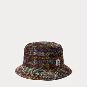 Ralph Lauren Reversible Madras-twill Bucket Hat - Woodblock Patchwork