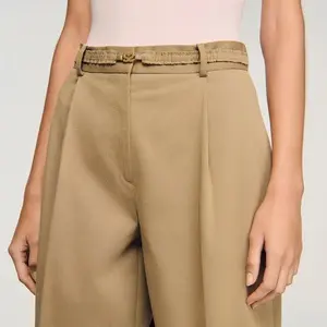 Sandro Wide-leg Pleated Trousers