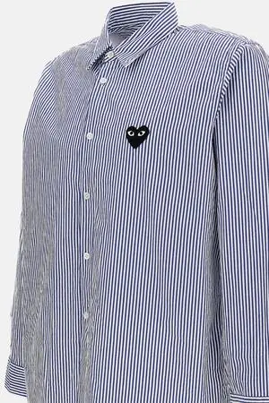 Play Comme Des Garcon Striped Shirt - Blue