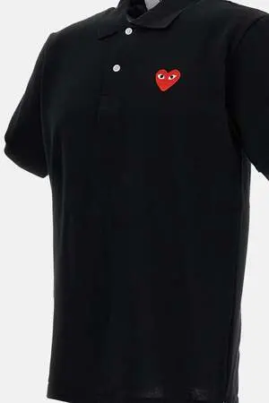 Play Comme Des Garcon Polo Shirt - Black