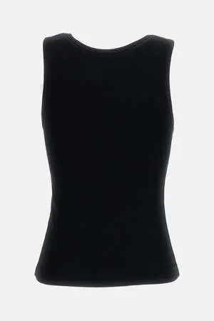 Maison Kitsuné Baby Fox Sleeveless Top - Black