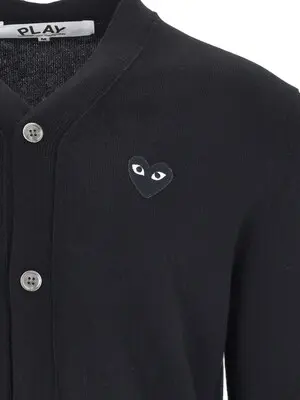 Play Comme Des Garcon Cardigan - Black