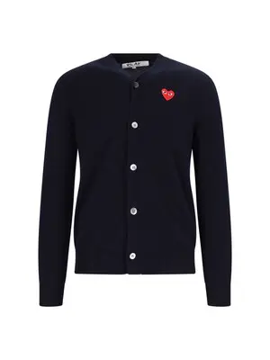 Play Comme Des Garcon Cardigan - Blue