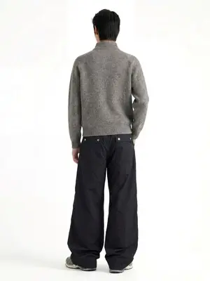 Rick Owens Wide Pants "megastrapped Bolans - Black