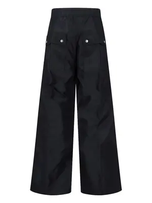 Rick Owens Wide Pants "megastrapped Bolans - Black