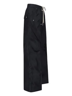 Rick Owens Wide Pants "megastrapped Bolans - Black