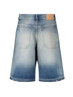 SUNFLOWER Super Wide Denim Shorts - Blue