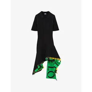 Flared Hem Jacquard Dresses