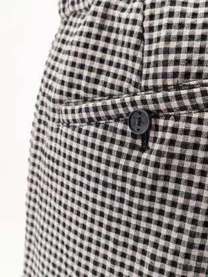 HEVO Torre Lapillo Checked Wide Leg Trousers