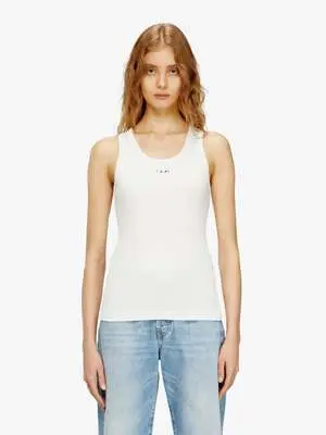 DIESEL® Slim Fit Ribbed Tank Top - White