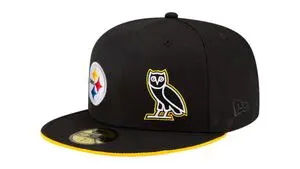 OVO Nfl Pittsburgh Steelers New Era 59fifty Fitted Hat - Black