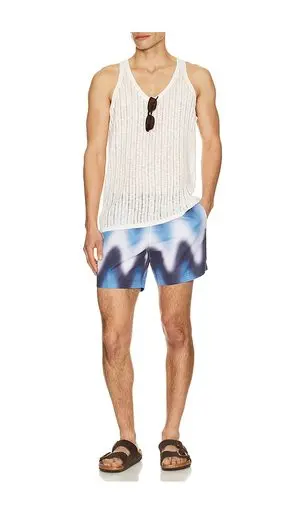 Commas Gradient Wave Classic Swim Short