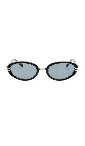 Attico Oval Sunglasses - Black