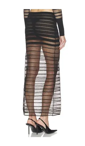HAELO Veiled Maxi Skirt