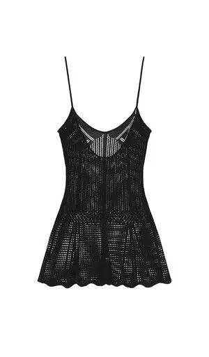 HAELO Pointelle Knit Mini Dress