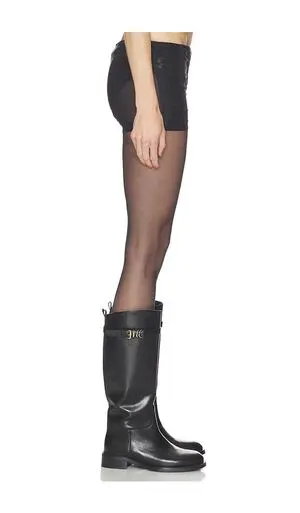 HAELO Sheer Lace Up Micro Short