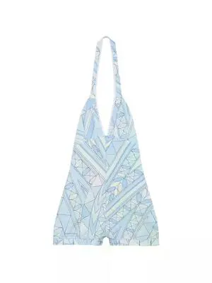 Emilio Pucci Manuba Geometric V-neck Dress