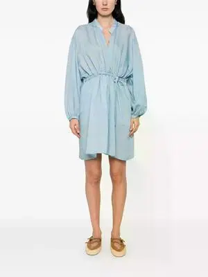 Woolrich Tie-waist Mini Dress - Blue