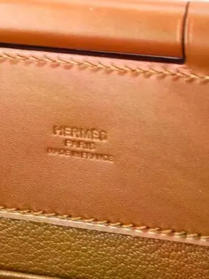 Hermès Sacabar Dobliss Suede And Swift 24 Shoulder Bag