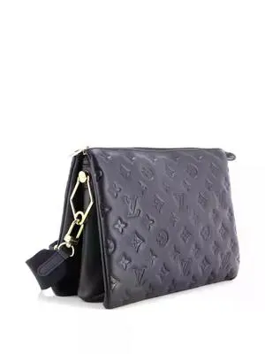 LOUIS VUITTON Coussin Pm Crossbody Bag Monogram Embossed Lambskin - Black